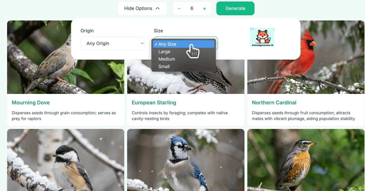 Random Bird Generator – Discover Birds with HD Pictures