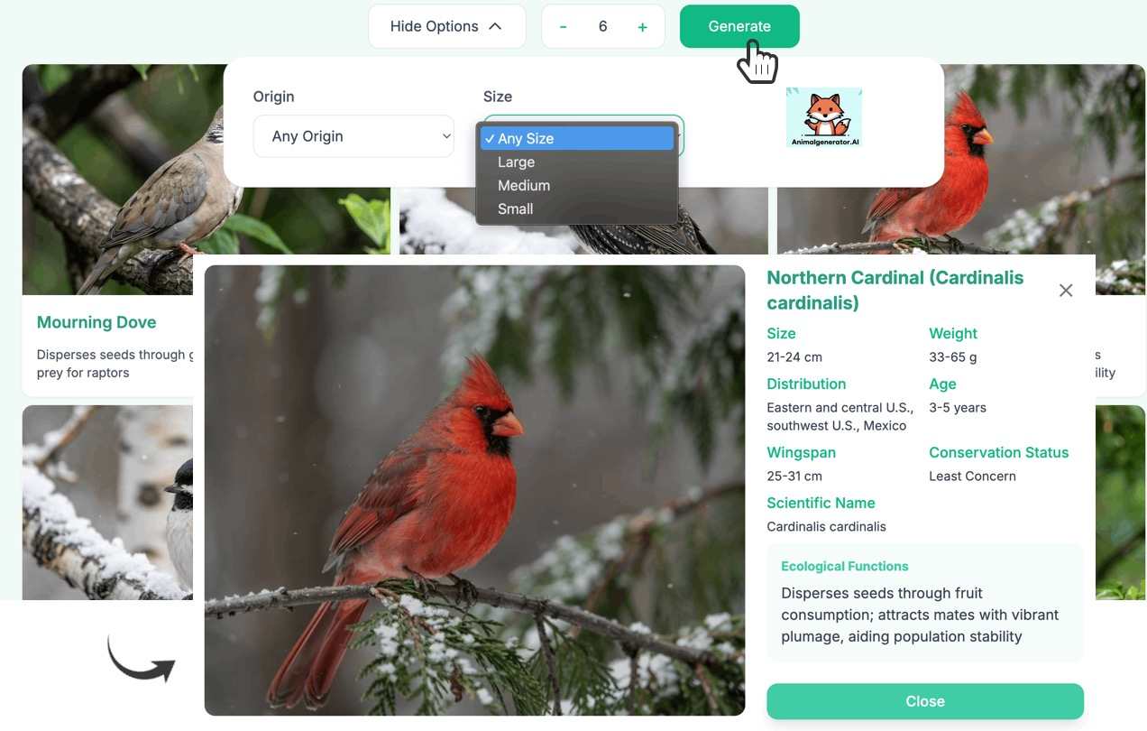 Random Bird Generator – Discover Birds with HD Pictures