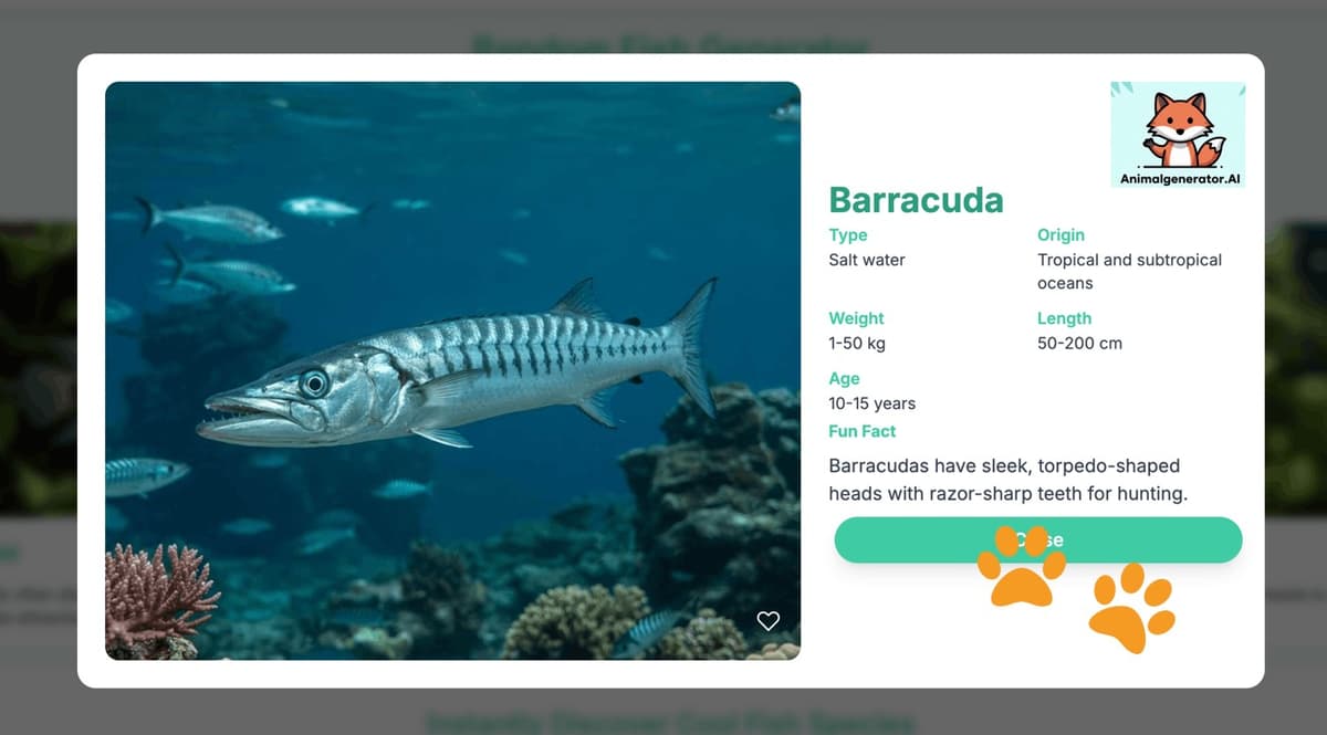 Random Fish Generator Free – Click to Explore Marine Life